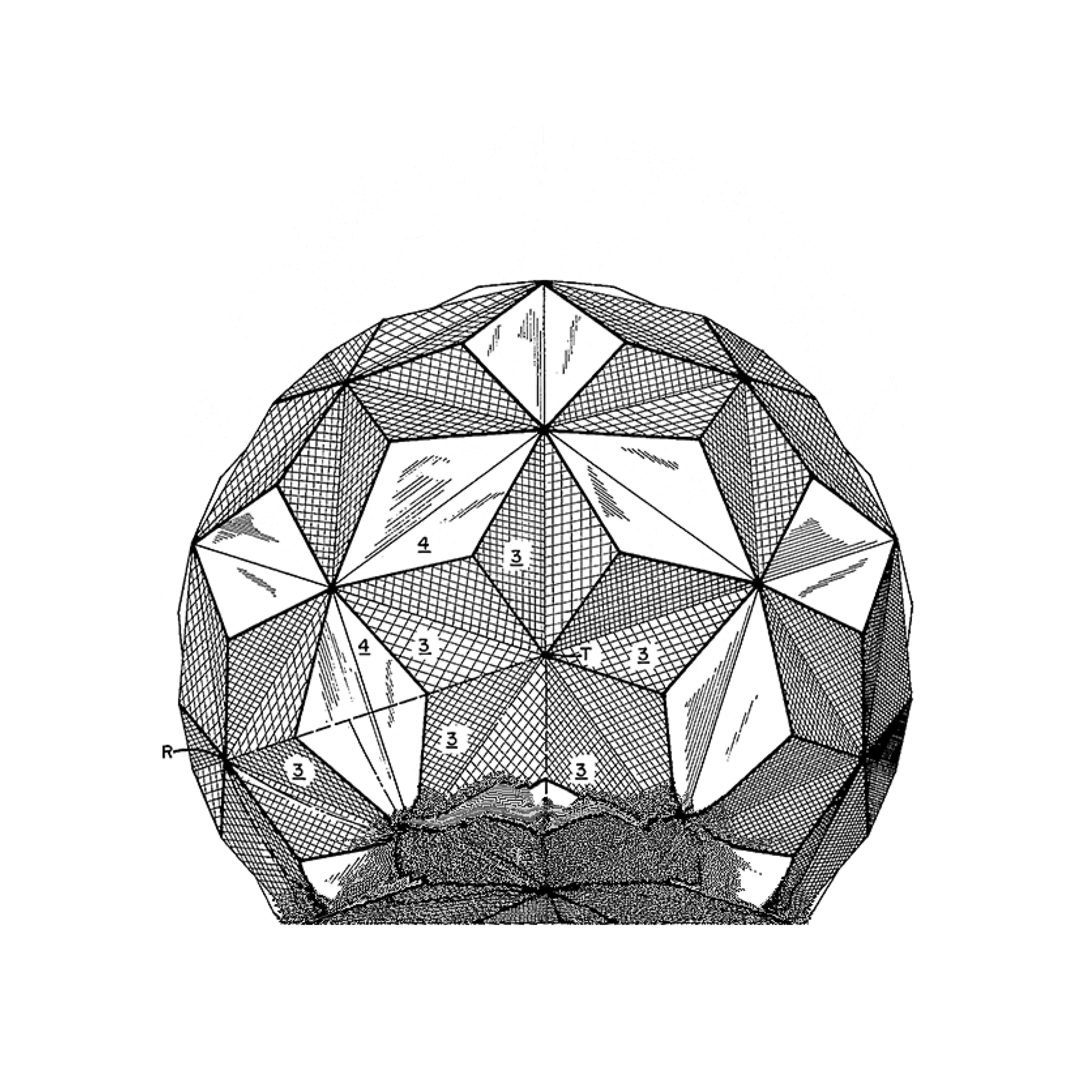 Work: Geodesic Dome Patent Drawing (Fig. 14) — Harm van den Dorpel